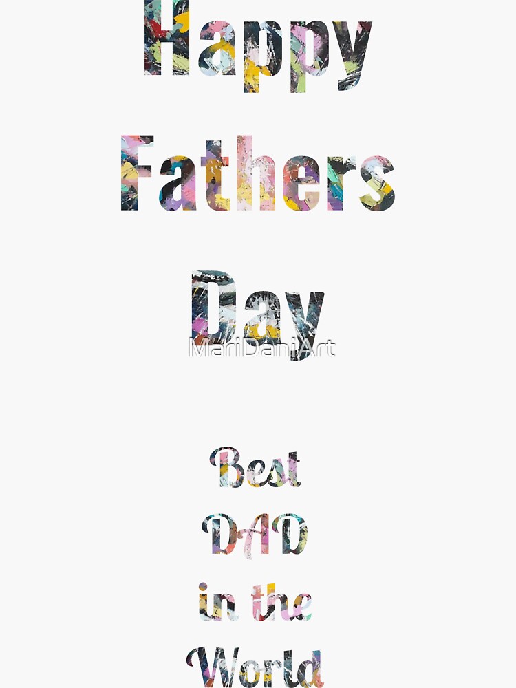 "Happy fathers day with patten by MariDani Art, #8" Sticker for Sale by ...