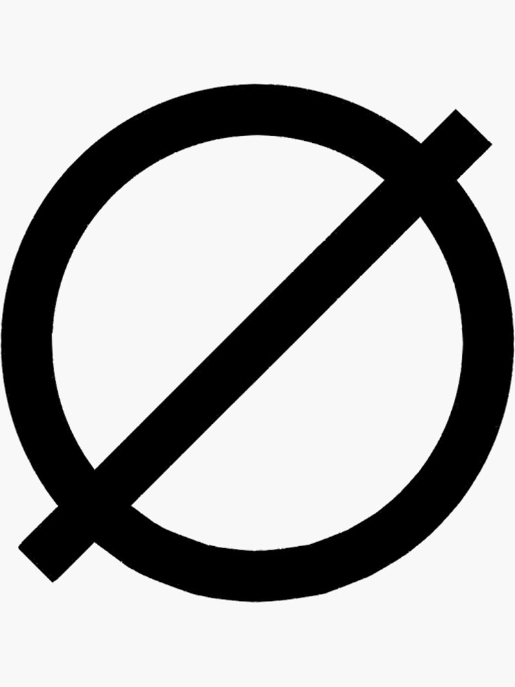 "Neutrois Symbol" Sticker for Sale by kiippers | Redbubble