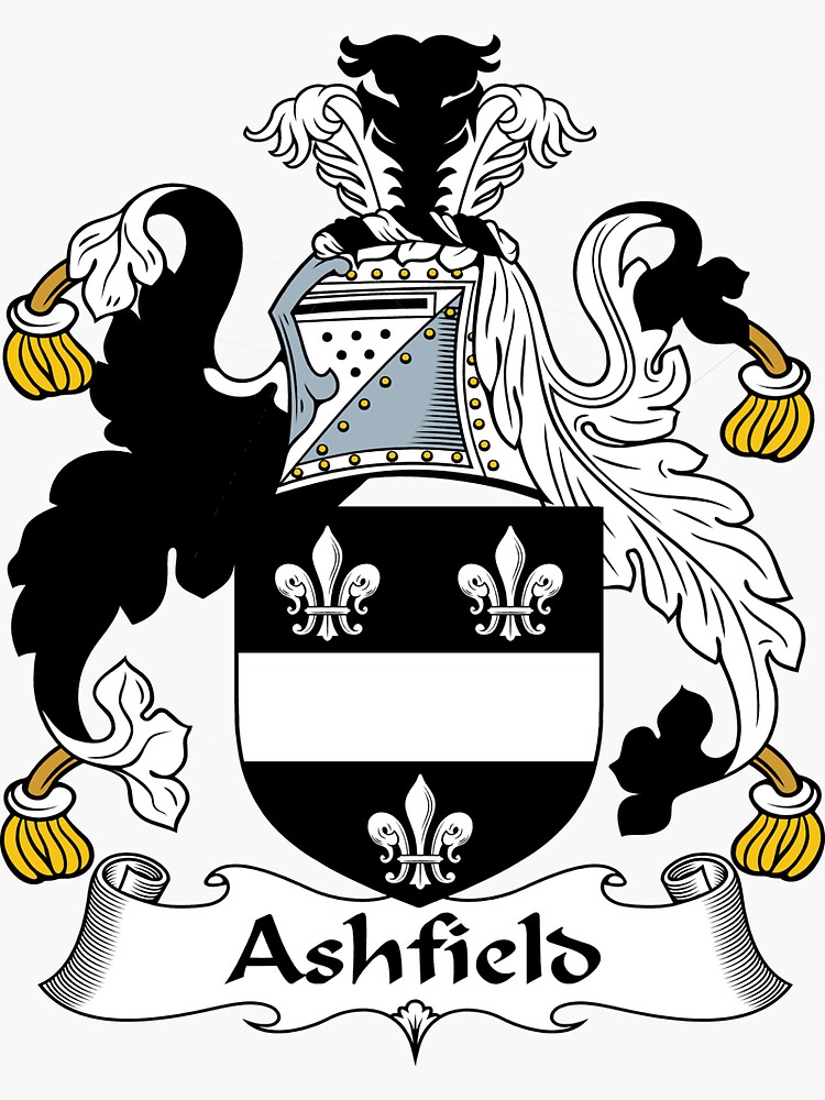 "Ashfield" Sticker for Sale by HaroldHeraldry | Redbubble