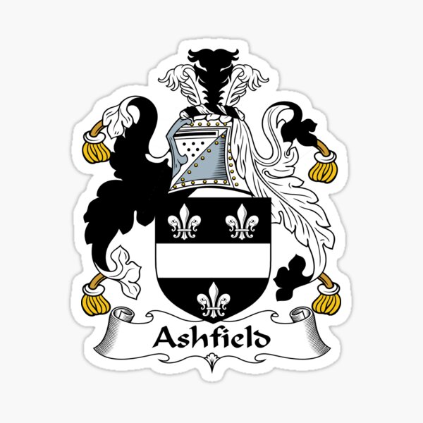 "Ashfield" Sticker for Sale by HaroldHeraldry | Redbubble
