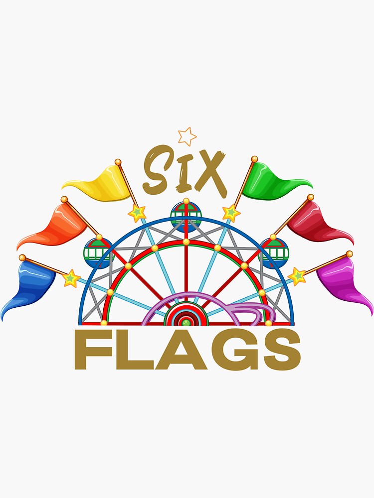 "Six Flags Great Adventure" Sticker for Sale by Ras-man93 | Redbubble