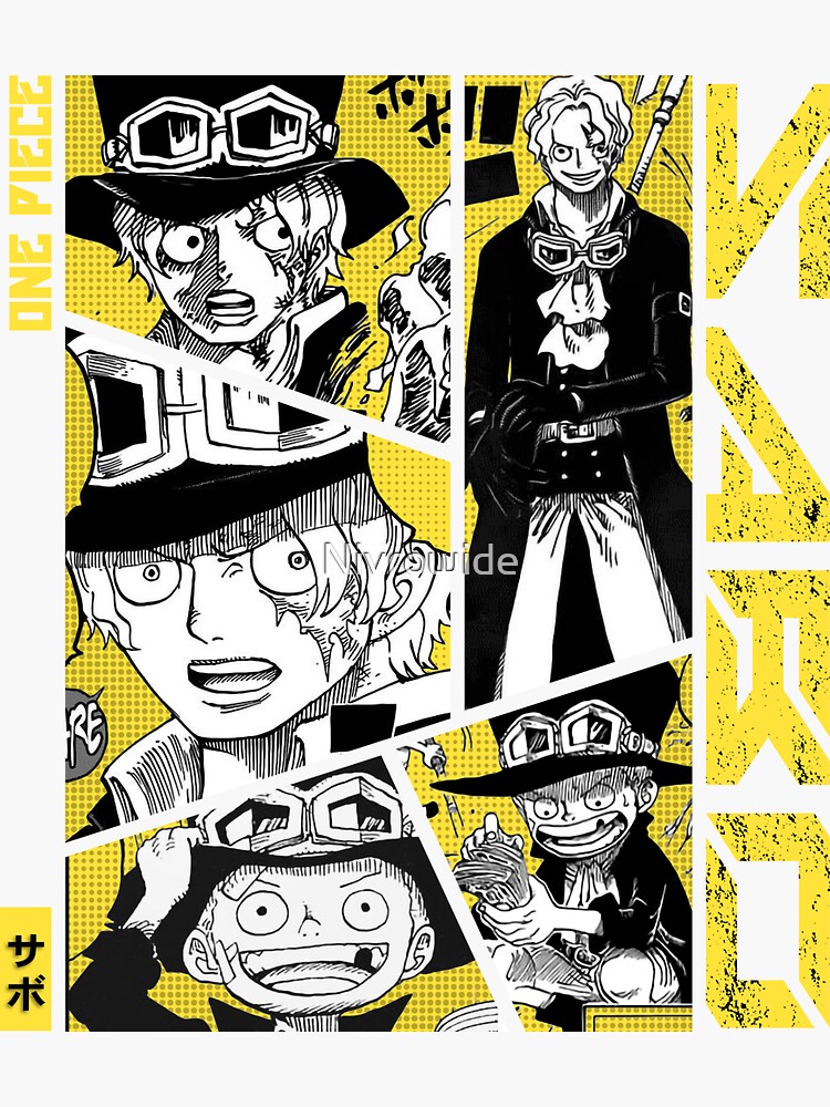 "Sabo Manga Panel" Sticker for Sale by Nivrowide | Redbubble