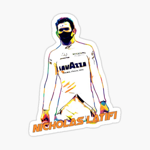 "Nicholas latifi driver" Sticker for Sale by Peter1719 | Redbubble