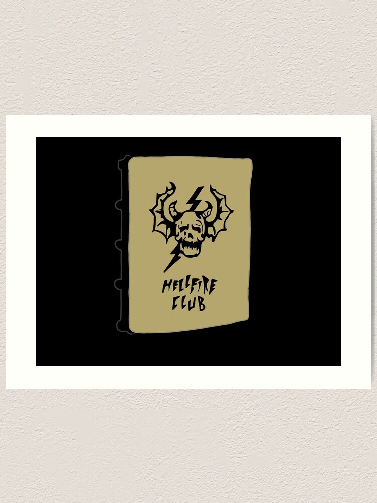 "stranger things hellfire club book" Art Print for Sale by EpicPain ...