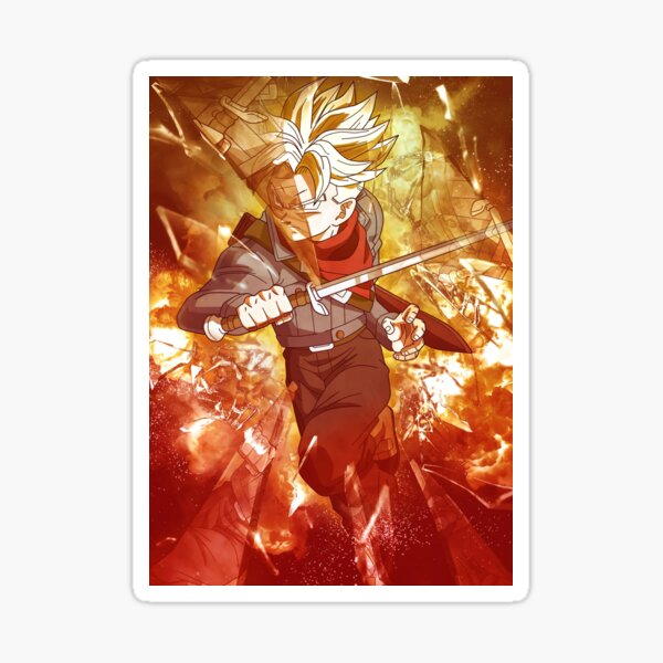 "Dragon Ball Trunks" Sticker for Sale by JodyBoling | Redbubble