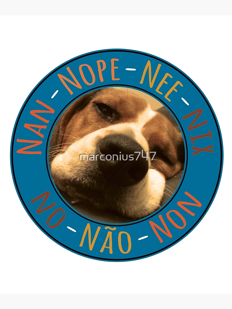 "Nope, Nan, Nee, Nix, No, Nao, Non....all mean the same for a stubborn ...