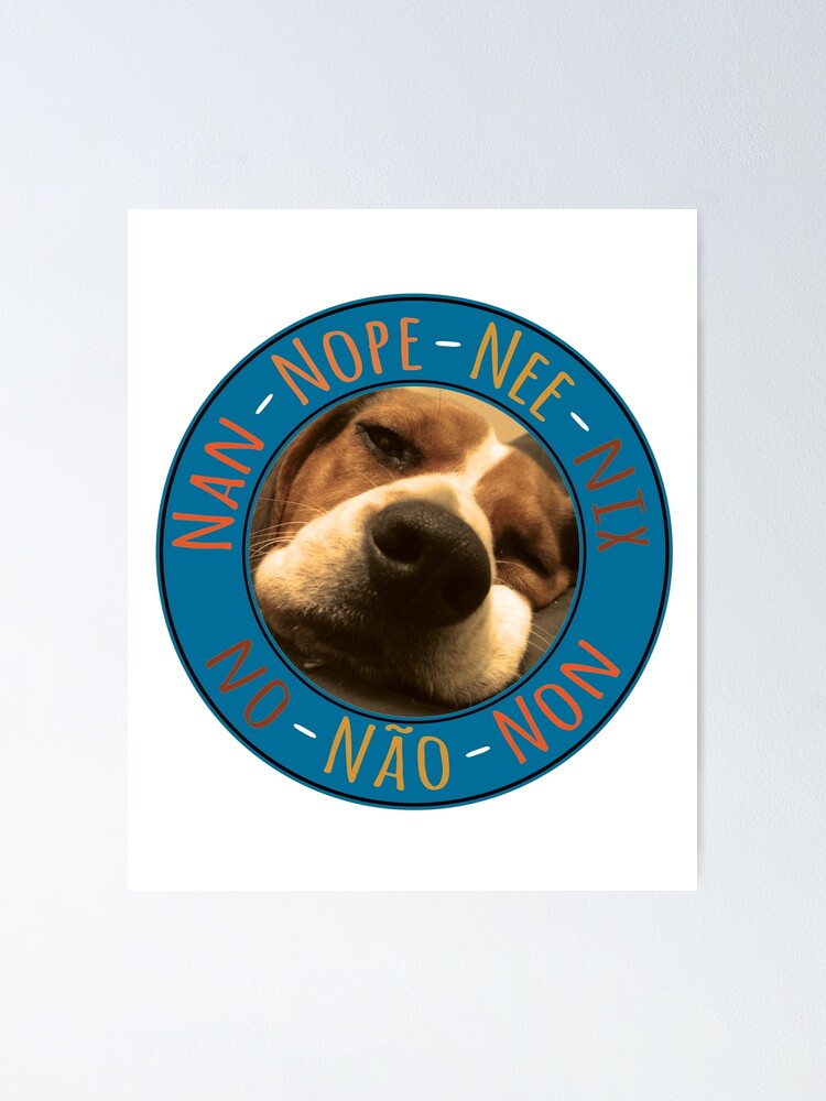 "Nope, Nan, Nee, Nix, No, Nao, Non....all mean the same for a stubborn ...