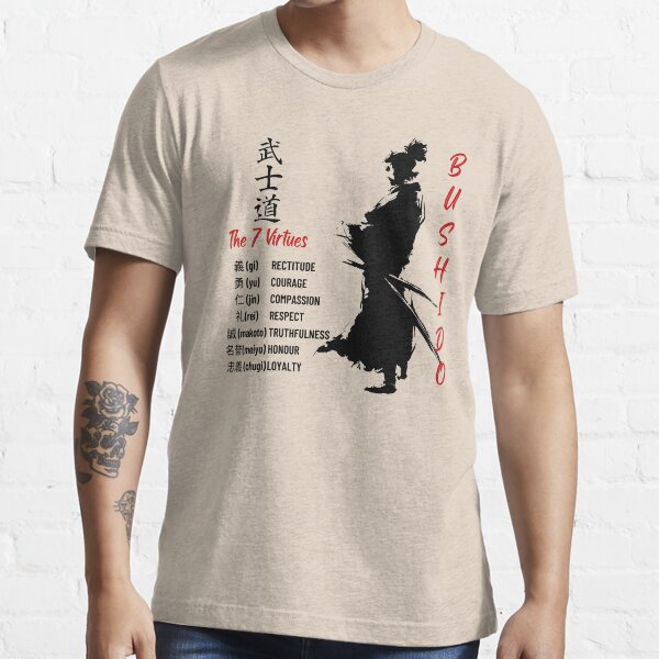 "Bushido The 7 Virtues Design" T-shirt for Sale by SheaLN | Redbubble ...