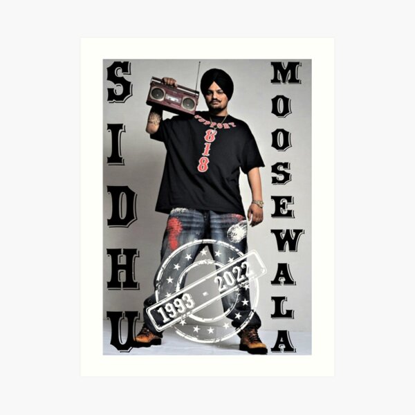 "sidhu moose wala sticker" Art Print for Sale by vpaints | Redbubble