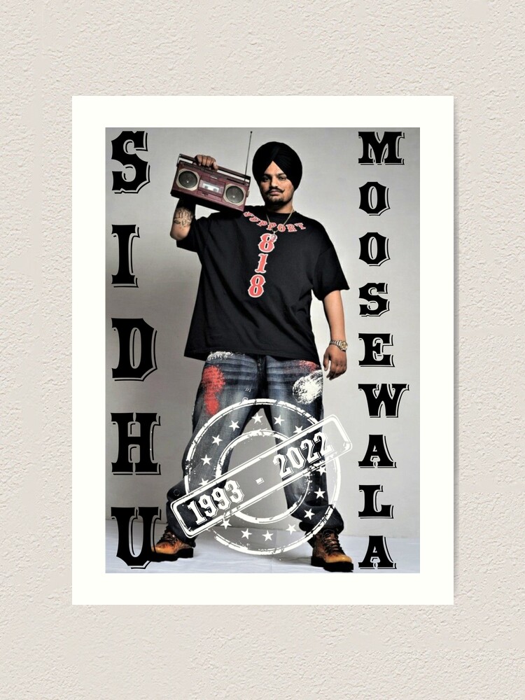 "sidhu moose wala sticker" Art Print for Sale by vpaints | Redbubble