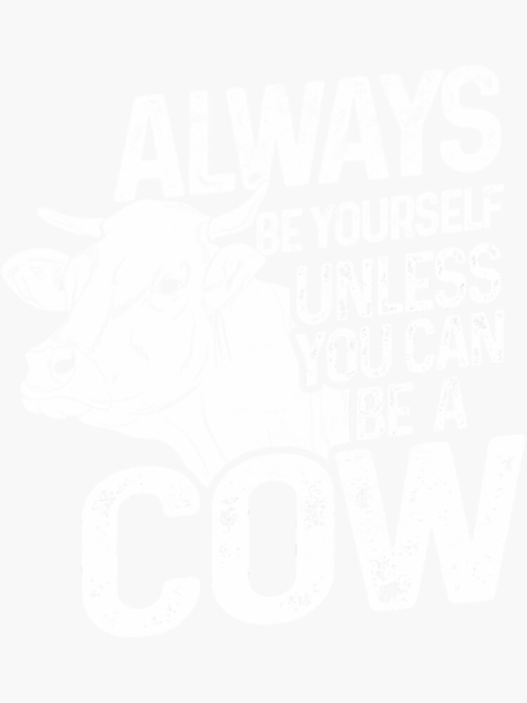 "Cow animal coward" Sticker for Sale by SanSongYF | Redbubble