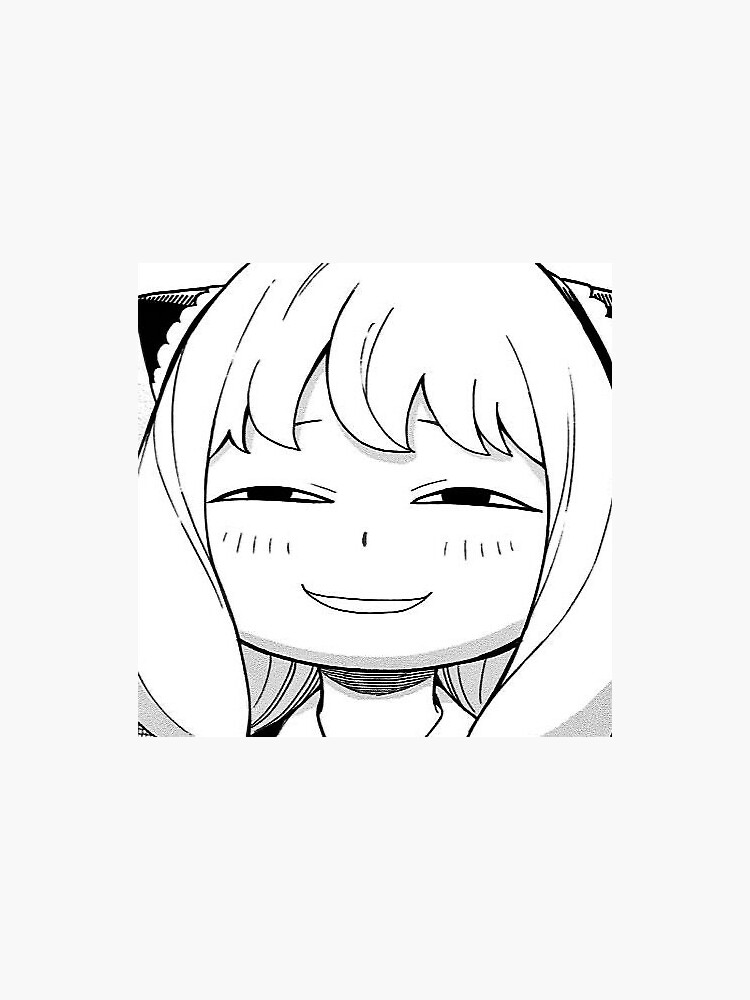 "Anya Face" Sticker by lilolielo | Redbubble