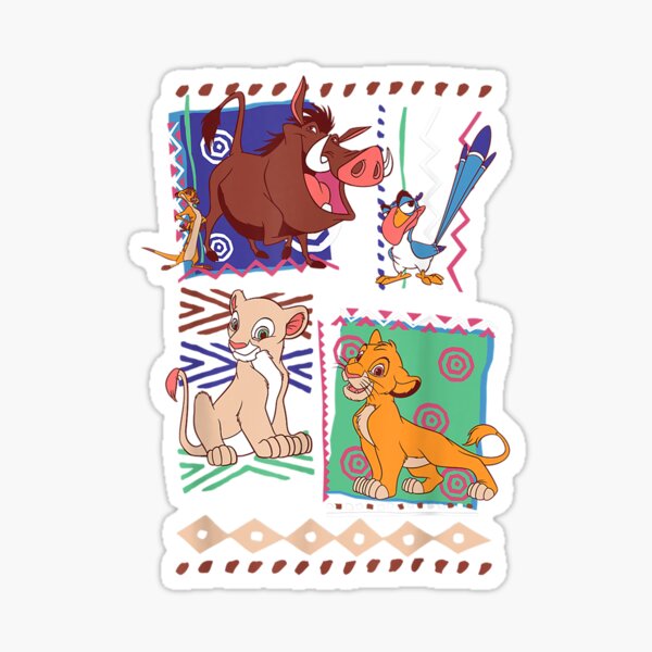 "Lion King Simba And Timon Graphic T-Shirt" Sticker for Sale by ...