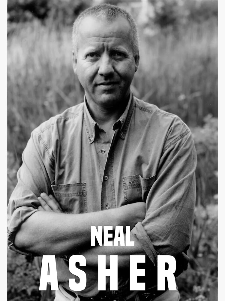 "Neal Asher Portrait " Sticker by wekrays | Redbubble