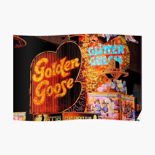 "Glitter Gulch " Poster for Sale by hawkie | Redbubble