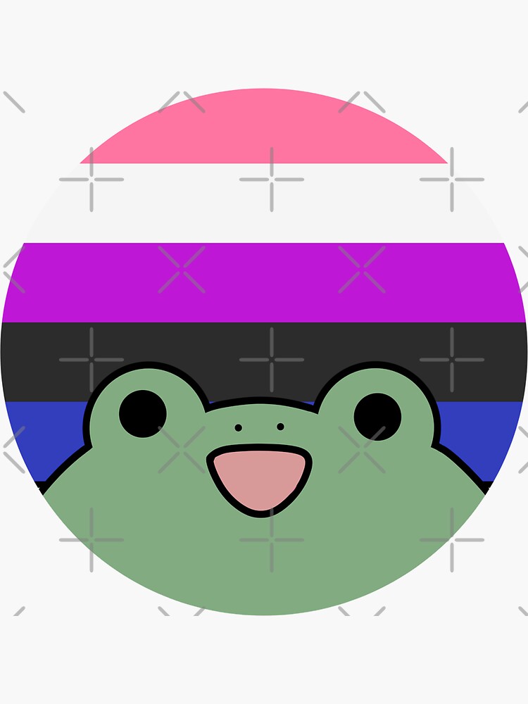 "Genderfluid Flag | Pride Frog" Sticker for Sale by olivks | Redbubble