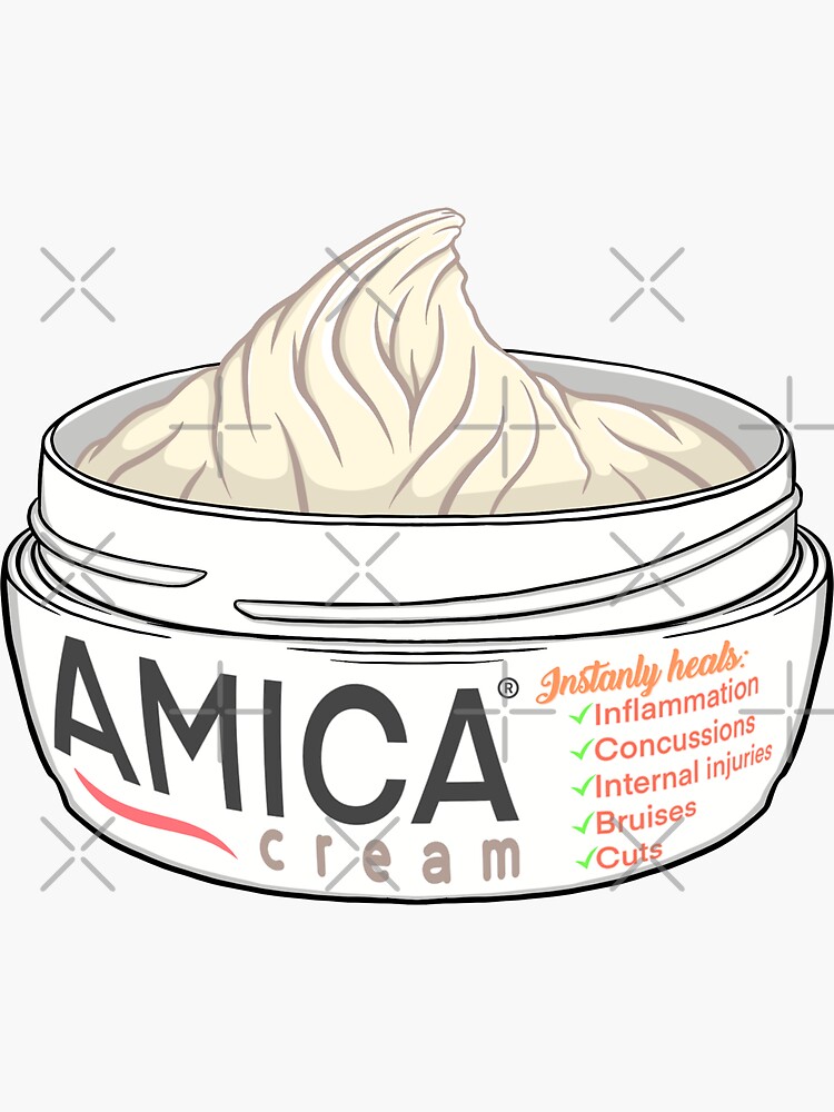 "Amica Cream" Sticker for Sale by cheechardman | Redbubble