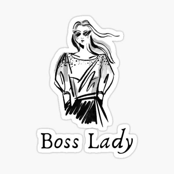 "Boss lady" Sticker for Sale by Nannaphat Sukkasem | Redbubble