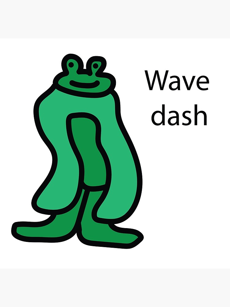 "Wave Dash: Frog by Sam" Poster for Sale by GamesBySam | Redbubble