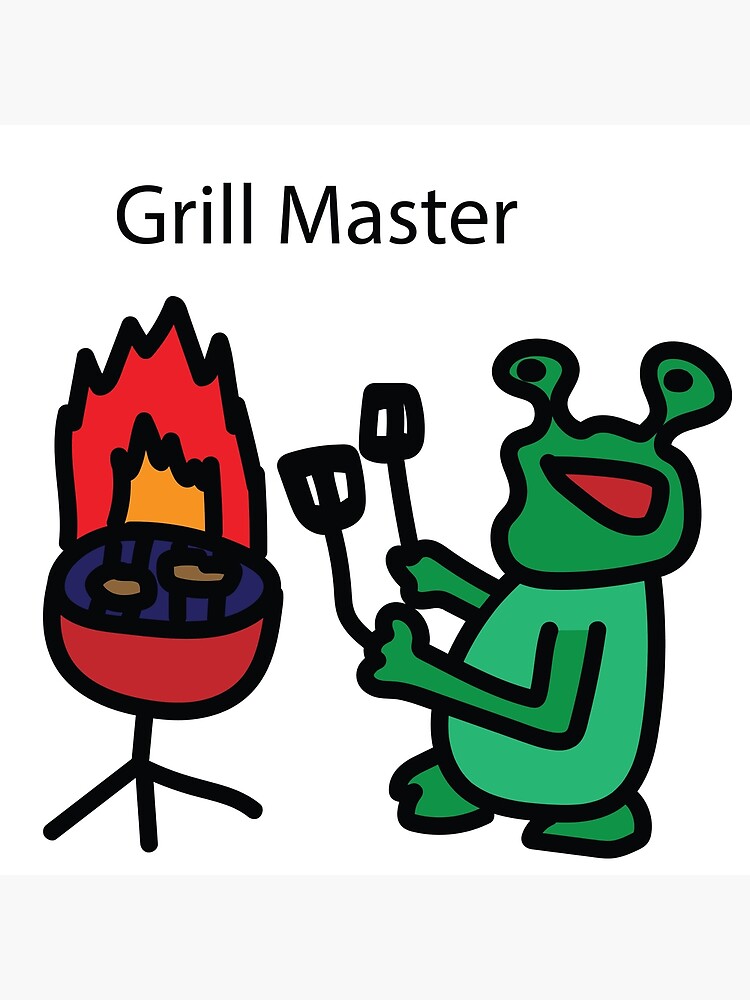 "Grill Master: Frog by Sam" Poster for Sale by GamesBySam | Redbubble