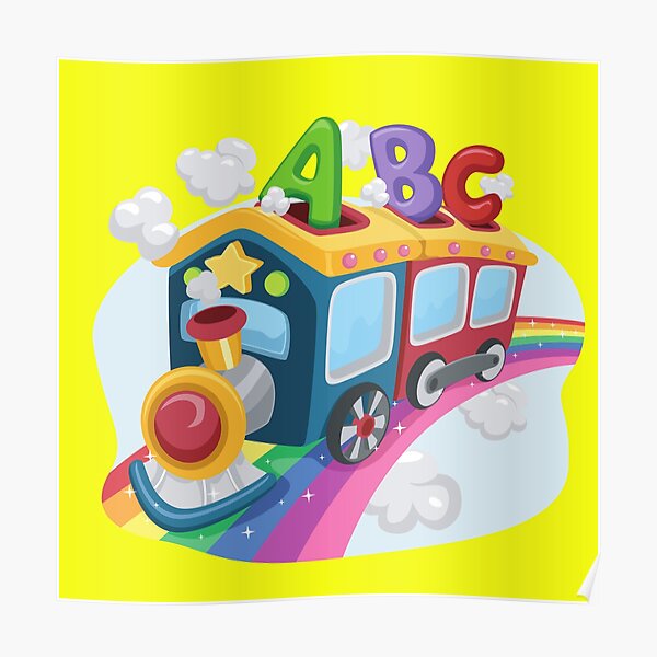 "ABC Alphabets Train - Kids" Poster for Sale by OMGCutie | Redbubble