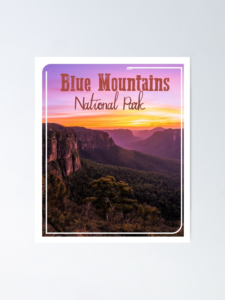 "Blue Mountains National Park Australia Three Sisters" Poster for Sale ...