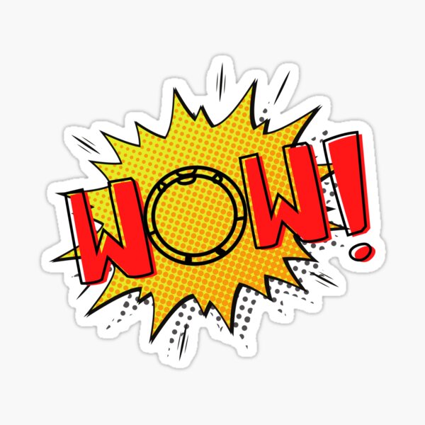 "Wow! Comics German Wheel " Sticker for Sale by wheelclubAU | Redbubble