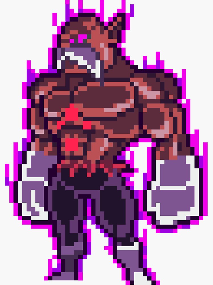 "Toppo God Form Pixel Edition" Sticker for Sale by adventfan | Redbubble