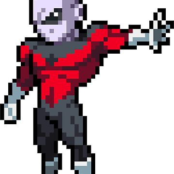 "Jiren Pixel Edition" Sticker for Sale by adventfan | Redbubble