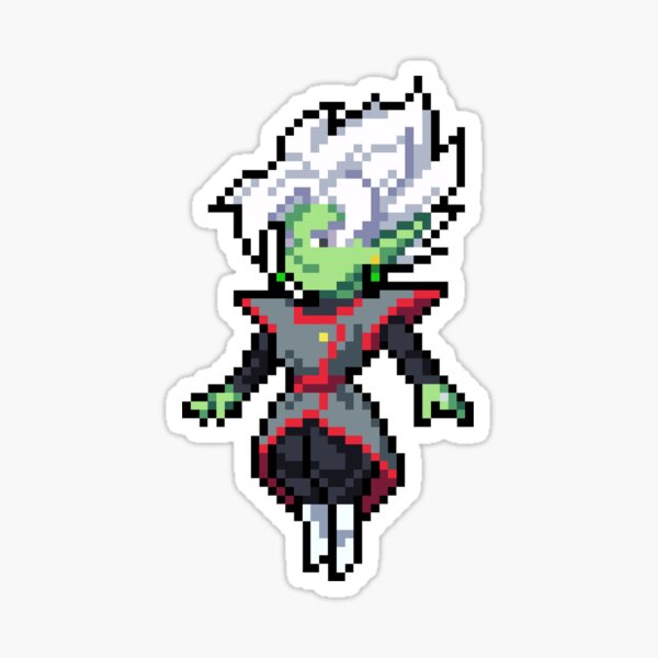 "Fused Zamasu Pixel Edition" Sticker for Sale by adventfan | Redbubble