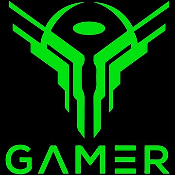 "Gamer Green Logo" Sticker for Sale by anjanaartz | Redbubble