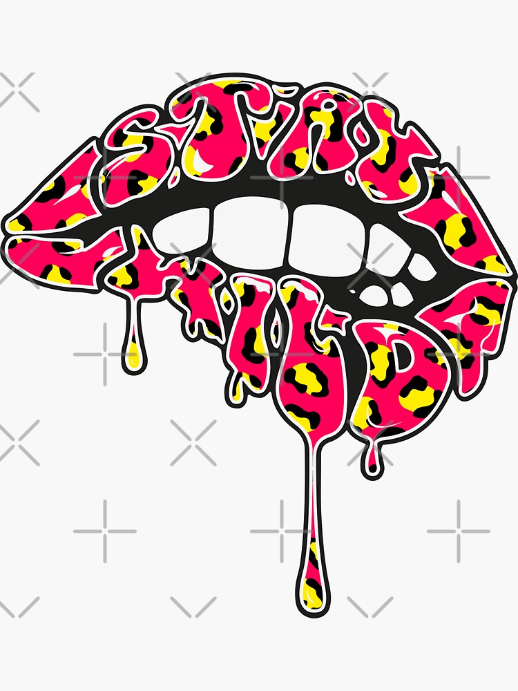 "Stay Wild Lips Merch Collection #15" Sticker for Sale by MAZAX | Redbubble