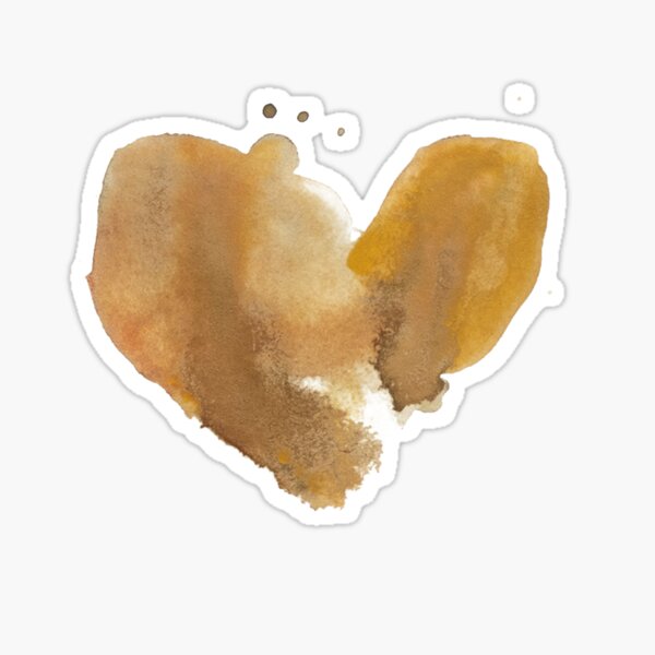 "Heart-shaped Coffee Stain" Sticker for Sale by TheSundaysClub | Redbubble