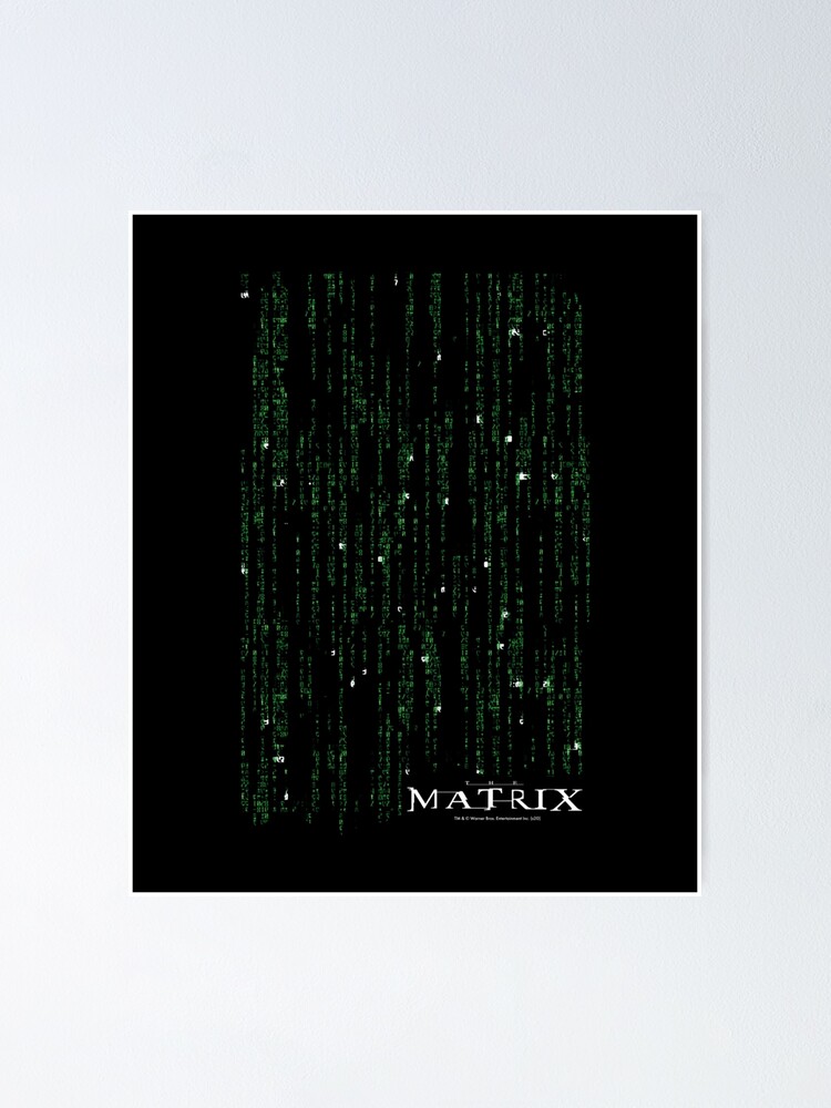 "The Matrix Classic Coding Drop Poster" Poster for Sale by CollinsFai ...
