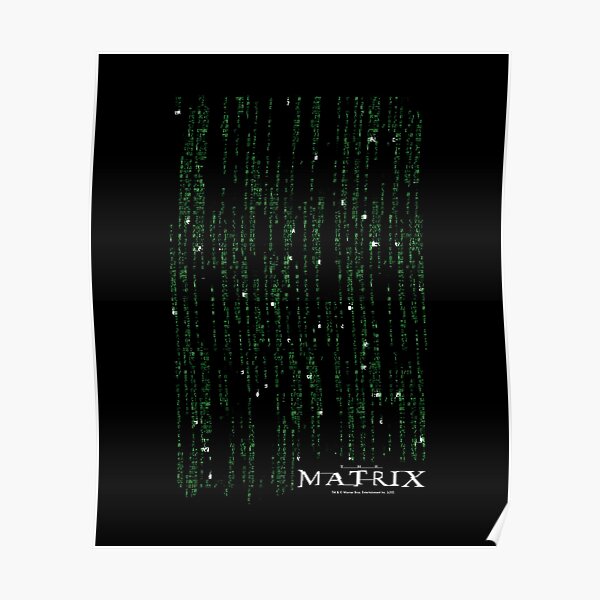 "The Matrix Classic Coding Drop Poster" Poster for Sale by CollinsFai | Redbubble