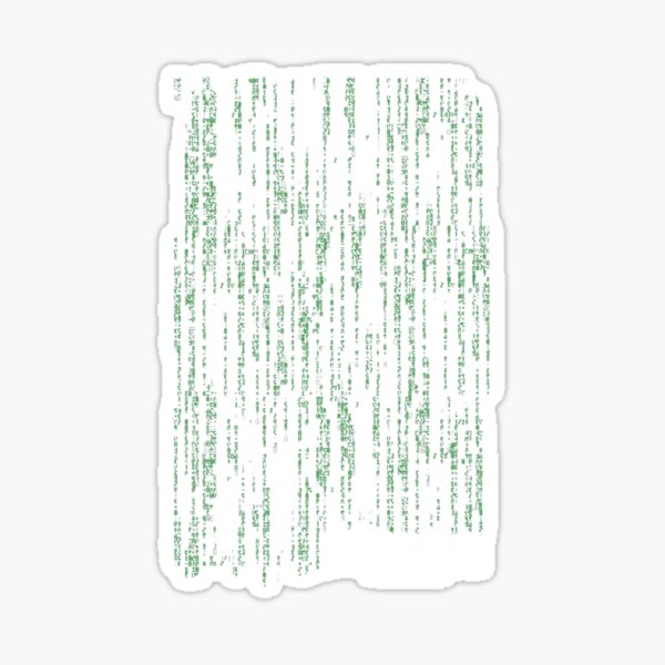 "The Matrix Classic Coding Drop Poster" Sticker by CollinsFai | Redbubble