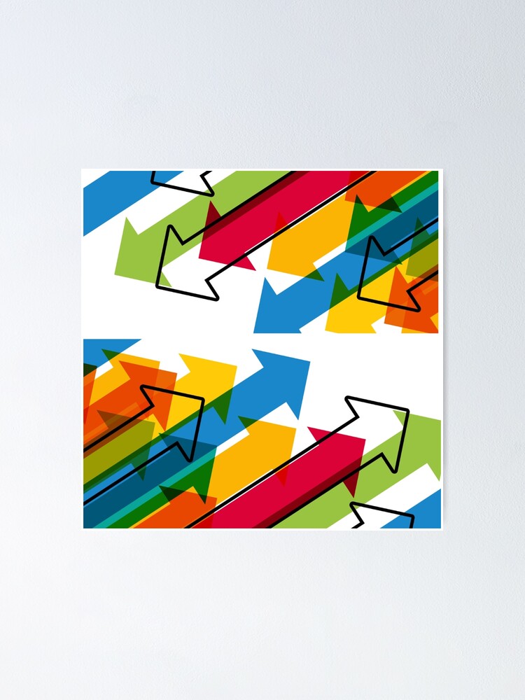 "which way to go | colourful direction" Poster for Sale by ...