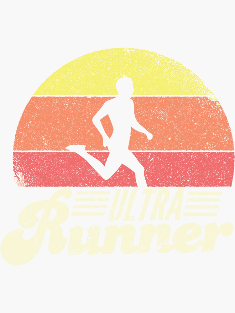 "Ultra Runner Classic Retro Vintage UltraMarathon" Sticker for Sale by ...