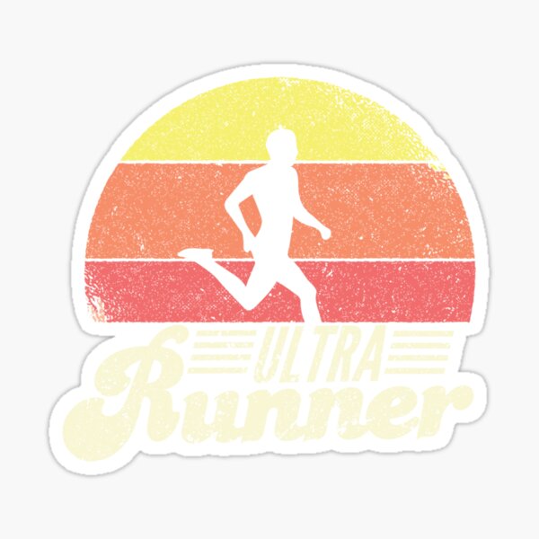 "Ultra Runner Classic Retro Vintage UltraMarathon" Sticker for Sale by ...