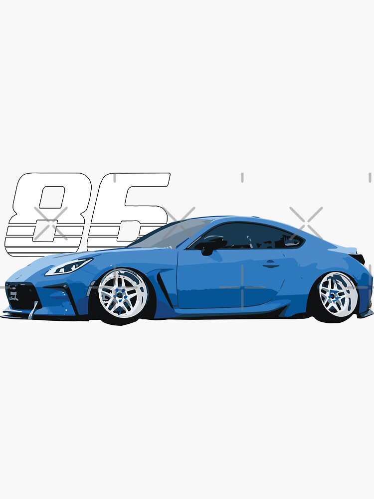 "stanced gr86 neptune blue - Keiichi Tsuchiya brz" Sticker by ...