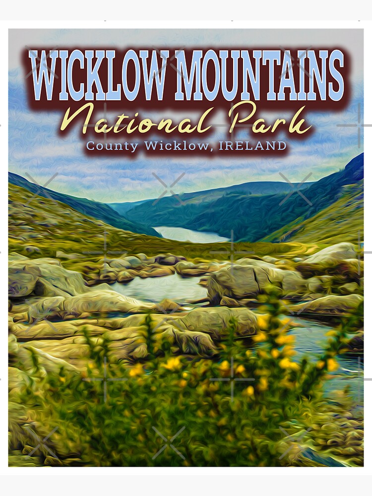 "WICKLOW MOUNTAINS NATIONAL PARK - WICKLOW IRELAND" Sticker by cheekik ...