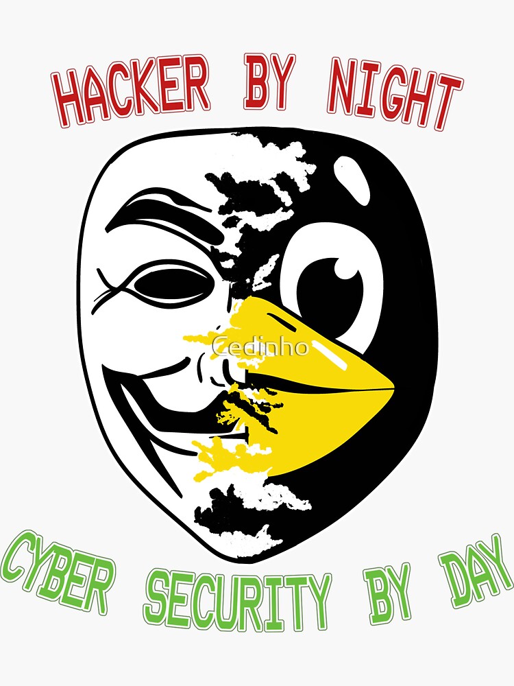 "Funny Cyber Security Expert Linux Penguin as hacker" Sticker for Sale ...