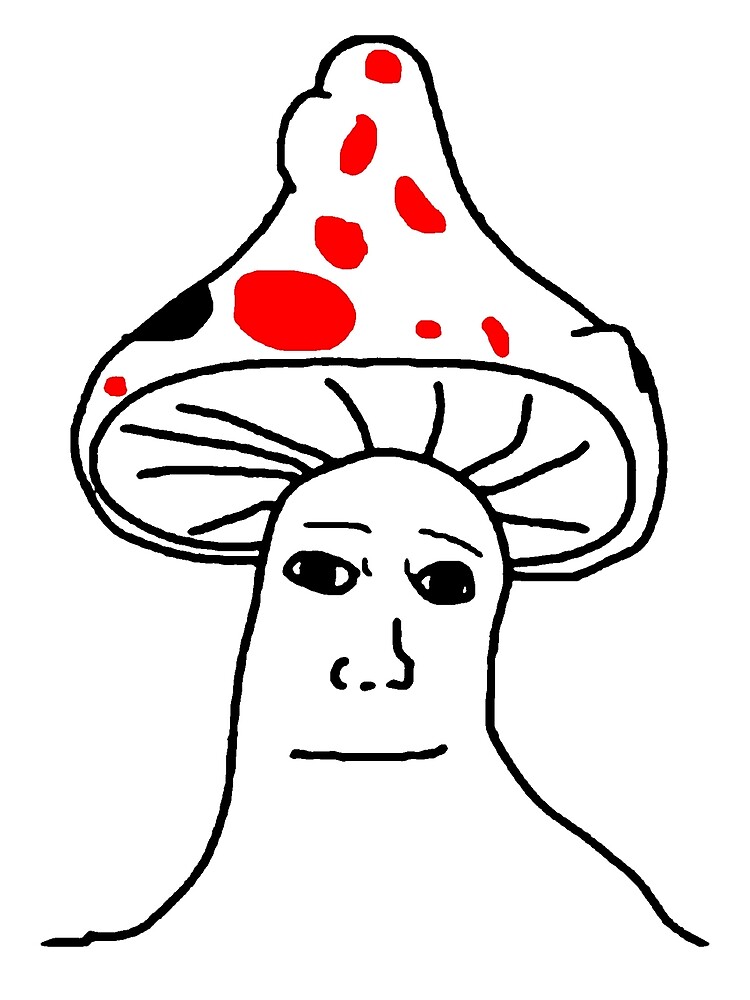 "Shroomjak Mushroom Wojak" Poster for Sale by ANDREW2893 | Redbubble