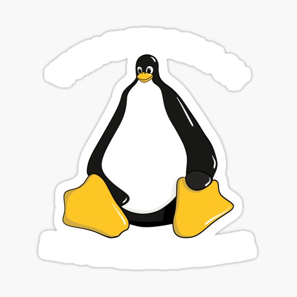 "Caps lock Linux penguin IT nerd humor for computer geek" Sticker for ...