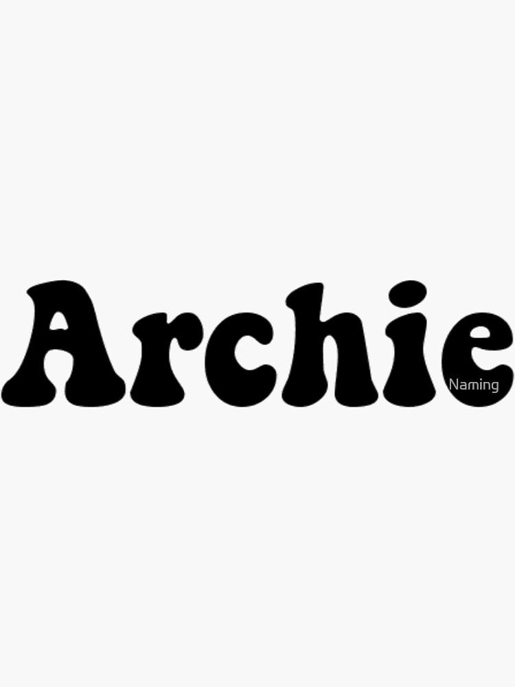 "Archie" Sticker for Sale by Naming | Redbubble