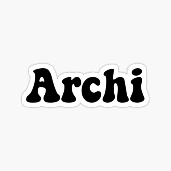 "Archi" Sticker for Sale by Naming | Redbubble