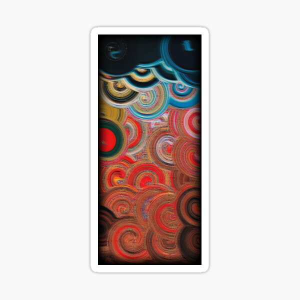 "abstract rainbow swirls" Sticker for Sale by acosmobeing | Redbubble