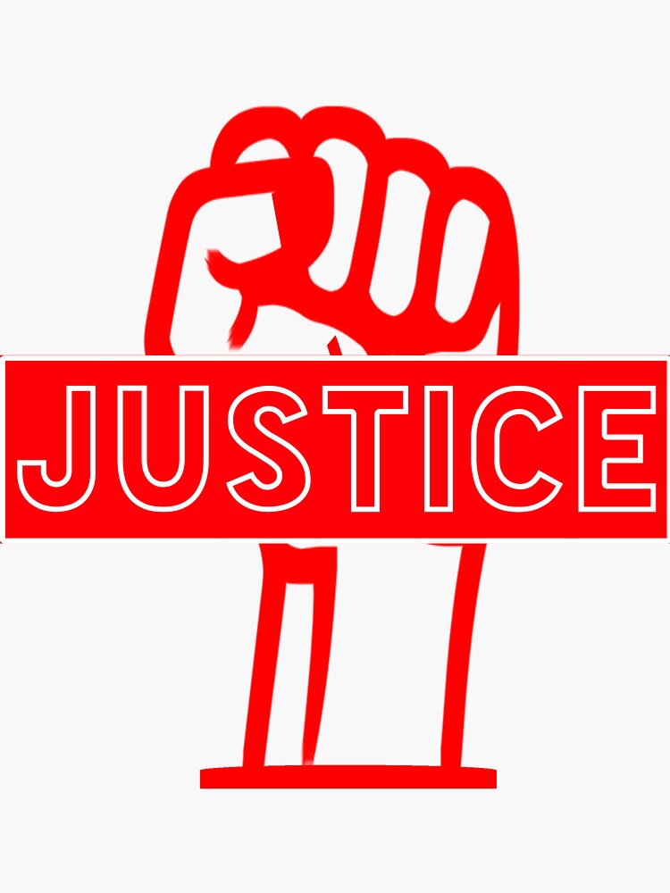 "Justice" Sticker for Sale by Galaxypoint | Redbubble