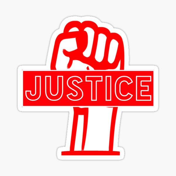 "Justice" Sticker for Sale by Galaxypoint | Redbubble