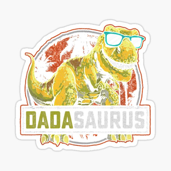 "Dadasaurus T Rex Dinosaur Dada Saurus Family Matching " Sticker for ...